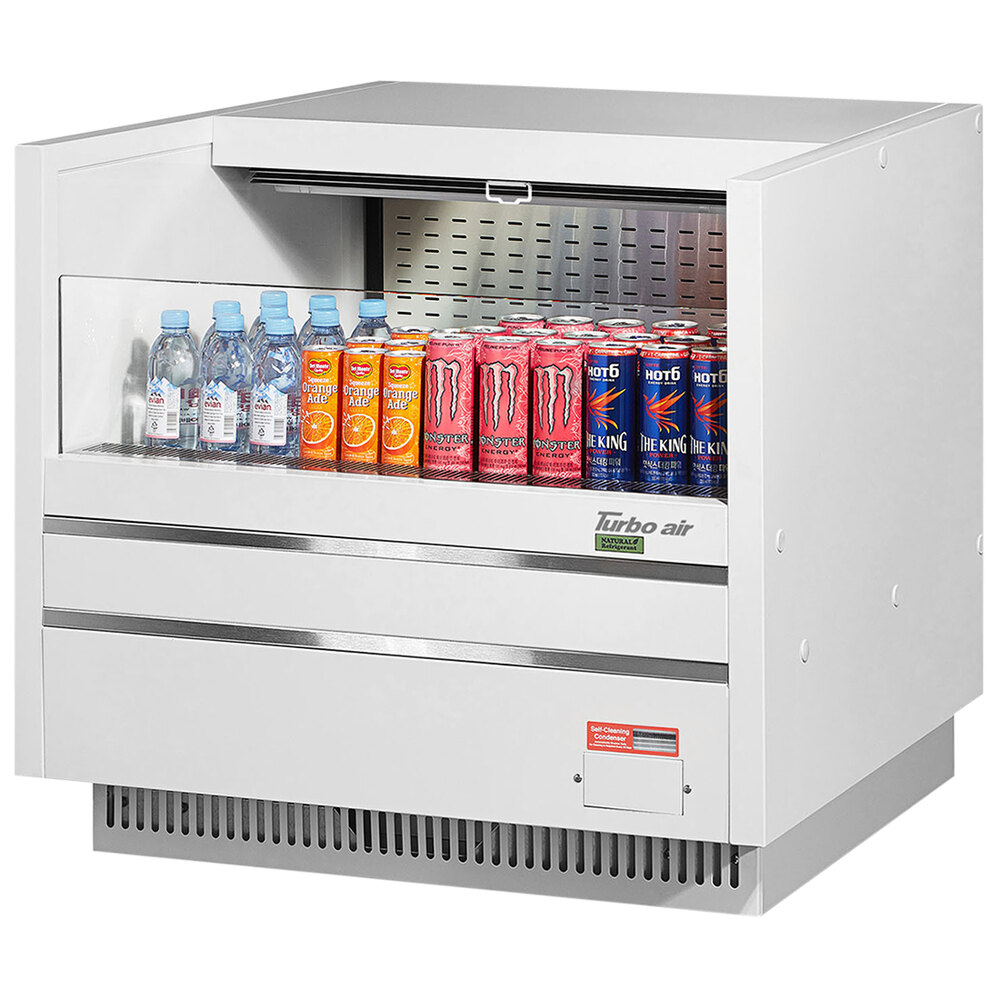 Turbo Air TOM-36UC-W-N 36" White Drop-In Refrigerated Open Display Case ...