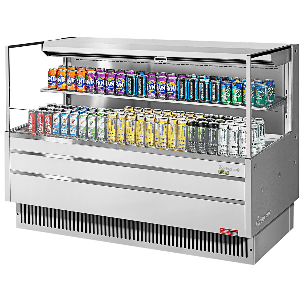 Turbo Air TOM-60L-UF-S-2S-N 59" Stainless Steel Horizontal Refrigerated ...