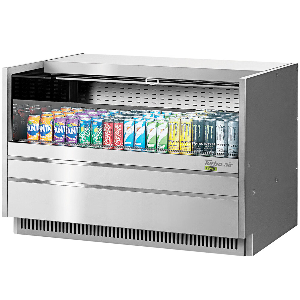 Turbo Air TOM-48UC-S-N 48" Stainless Steel Drop-In Refrigerated Open ...