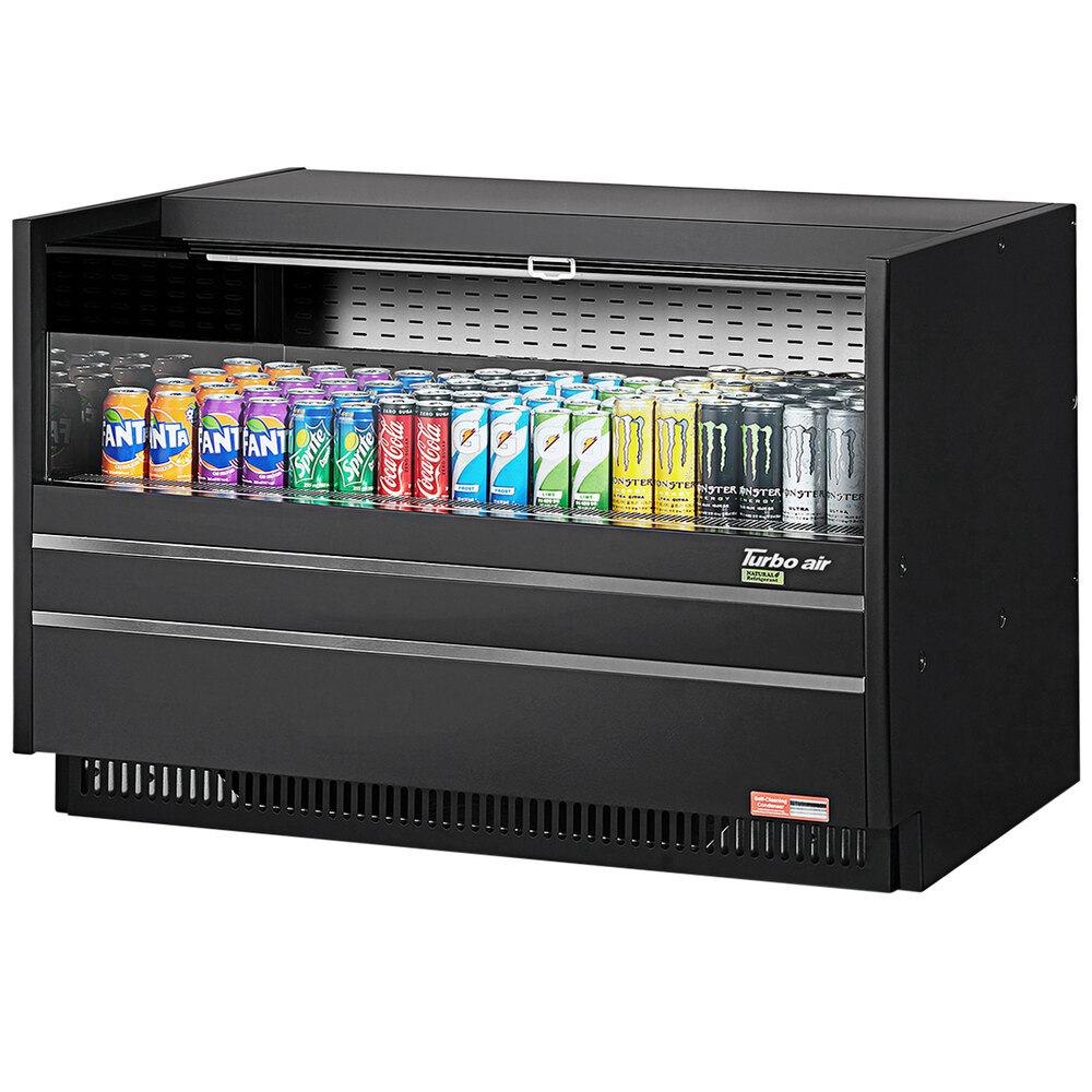 Turbo Air TOM-48UC-B-N 48" Black Drop-In Refrigerated Open Display Case ...
