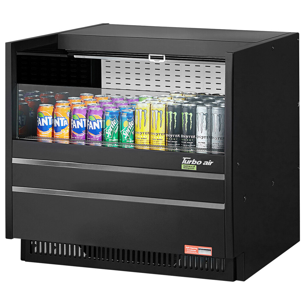 Turbo Air TOM-36UC-B-N 36" Black Drop-In Refrigerated Open Display Case ...