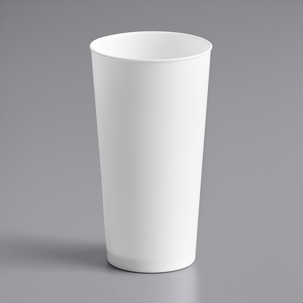 Visions White Round Plastic Mini Cup 2.5 oz. - 10/Case