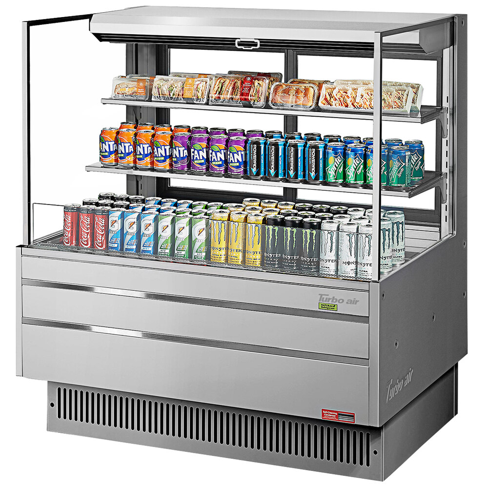 Turbo Air TOM-48L-UFD-S-3S-N 47" Stainless Steel Horizontal ...