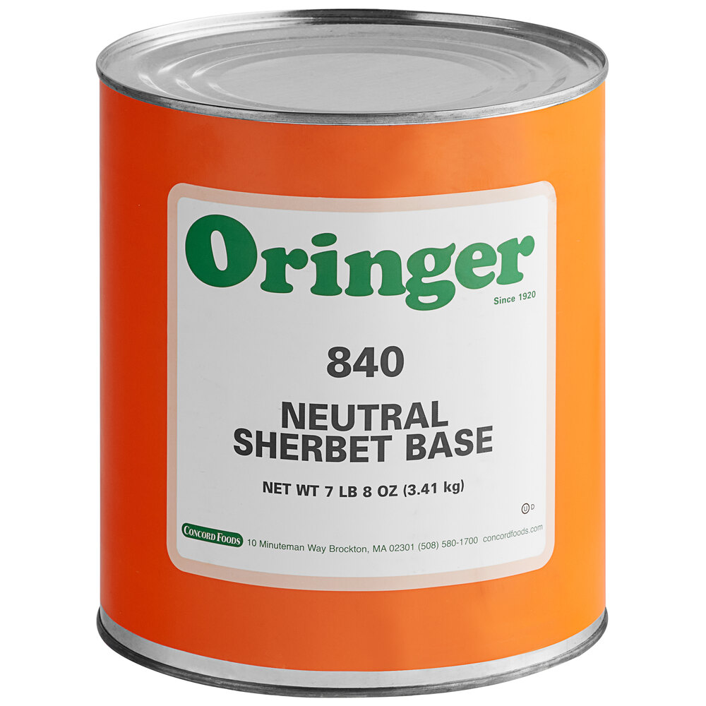 Oringer Neutral Sherbet Base #10 Can