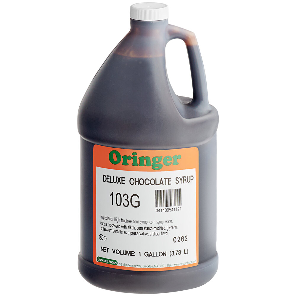 Oringer Chocolate Syrup in Bulk (1 Gal., 4/Case)