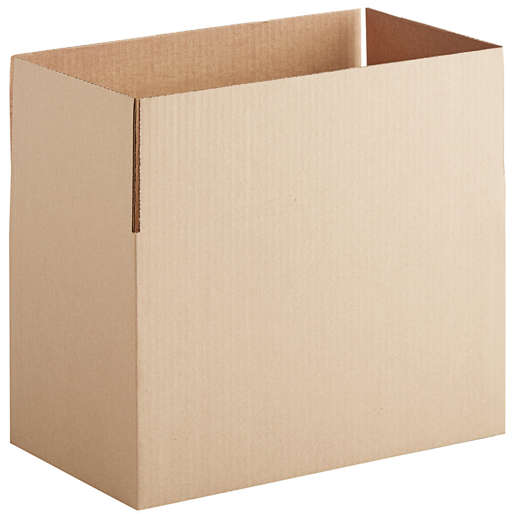 Lavex 18" x 9" x 9" Kraft Corrugated RSC Shipping Box - 25/Case