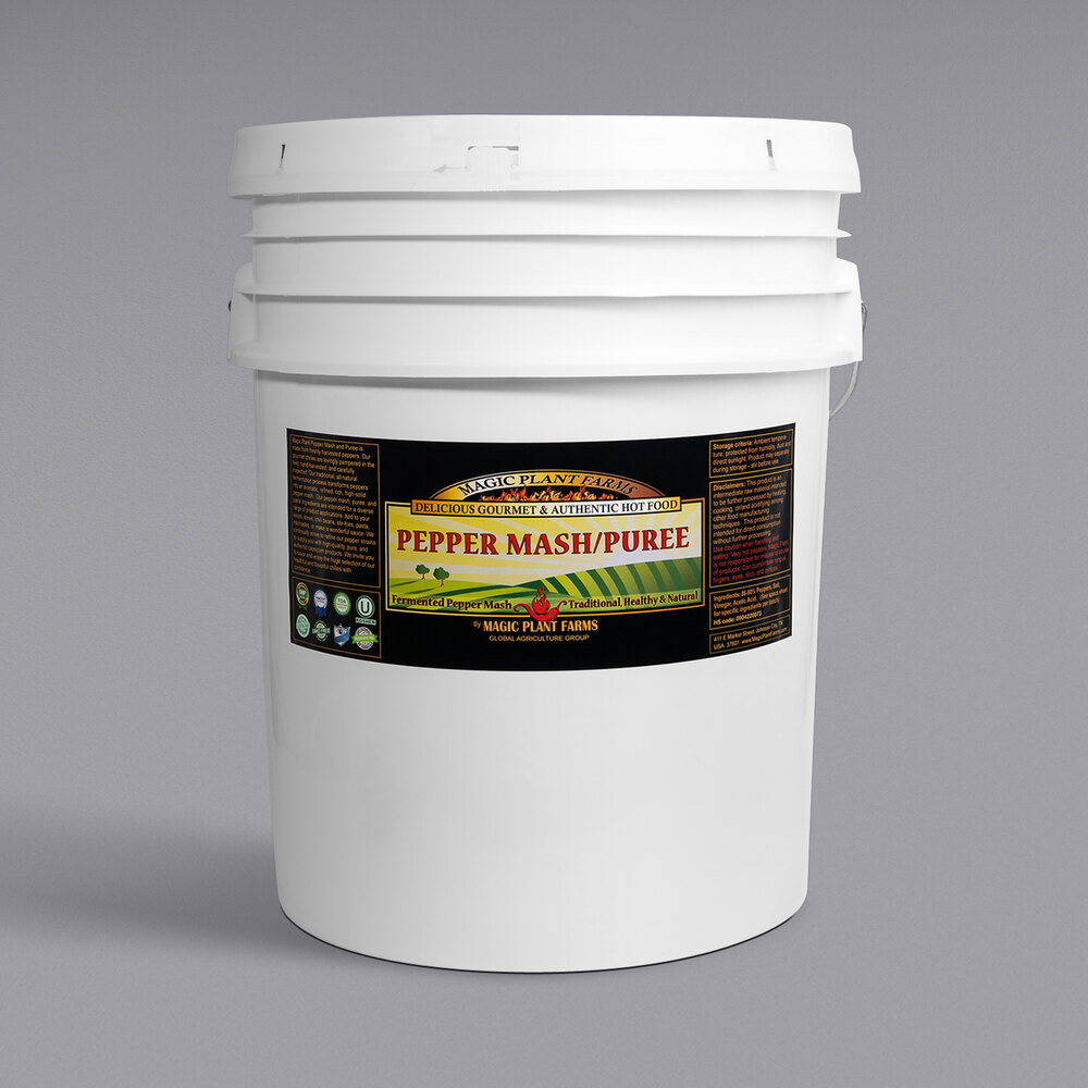 Fiery Farms Yellow Hot Scotch Bonnet Pepper Mash 5 Gallon