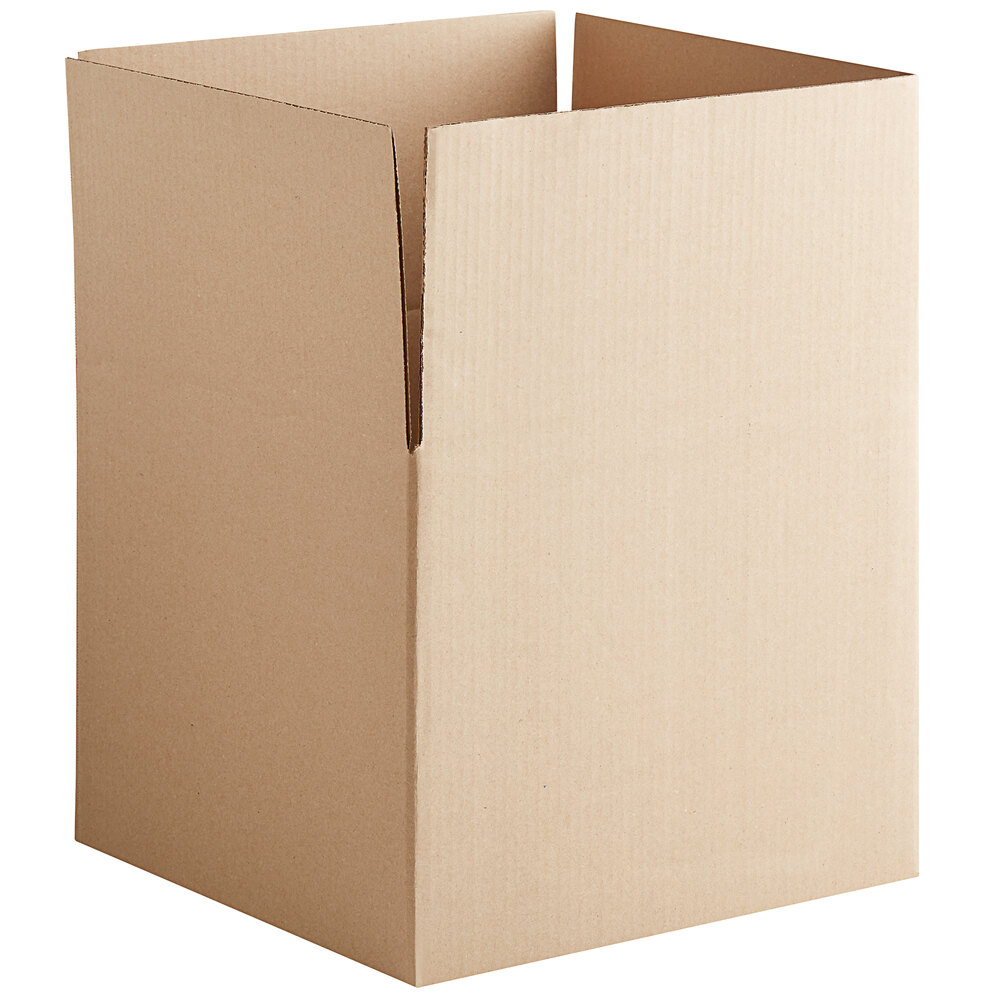 Lavex 16" x 16" x 9" Kraft Corrugated RSC Shipping Box - 25/Case