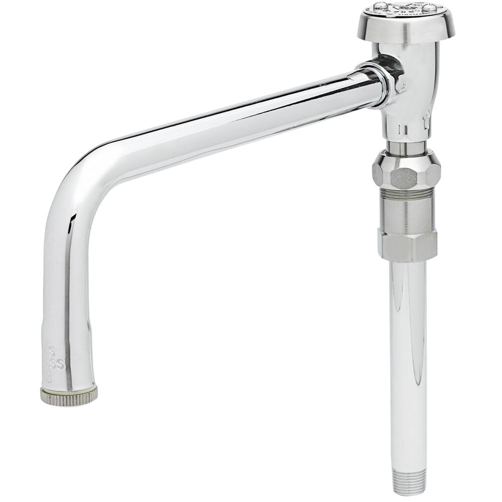 T&S B-0406-03 8 5/8" Swivel Vacuum Breaker Gooseneck Nozzle