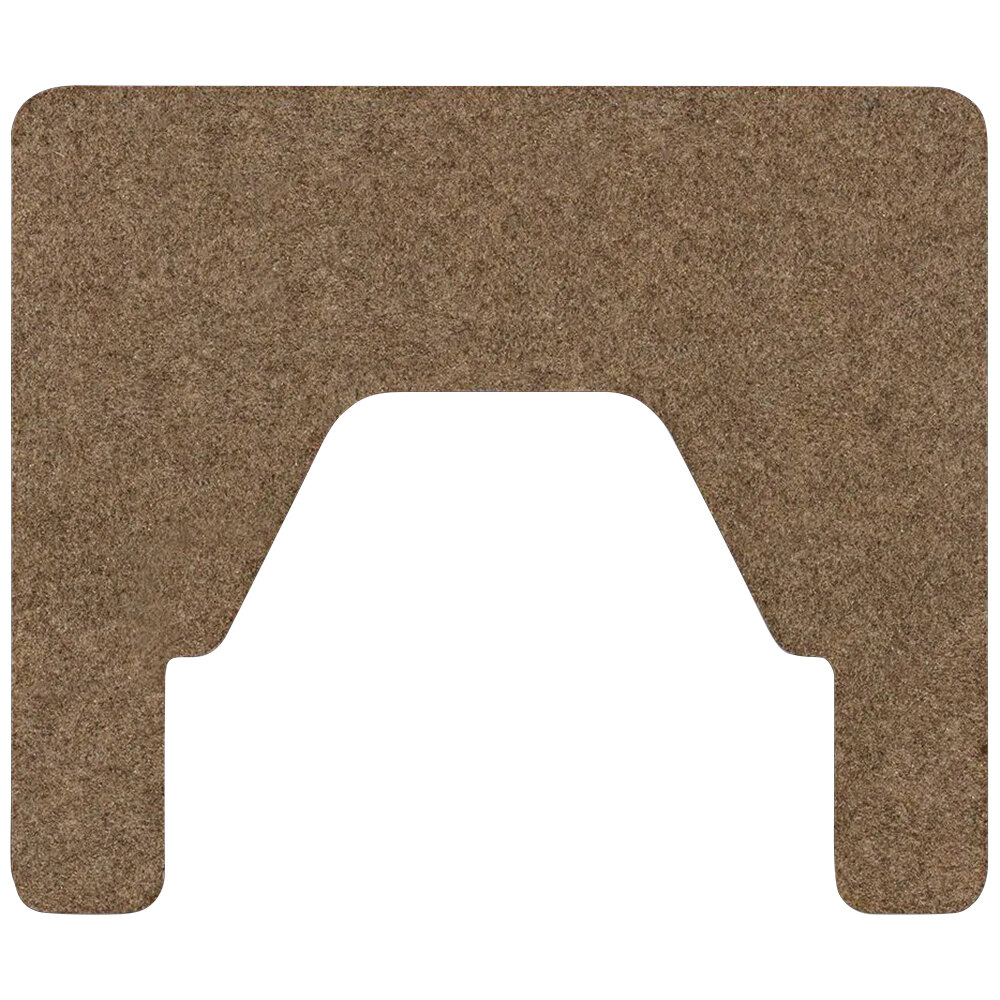 WizKid Square Nose FMS-STB Tan Antimicrobial Urinal Mat - 12/Case