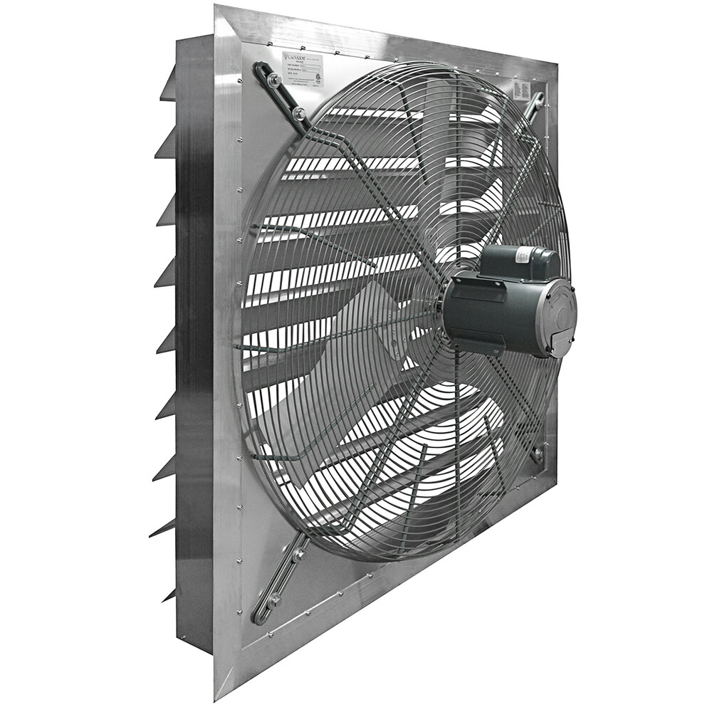 Canarm 36" 1-Speed Shutter-Mounted Exhaust Fan AX36-7 - 10,000 CFM, 1 ...
