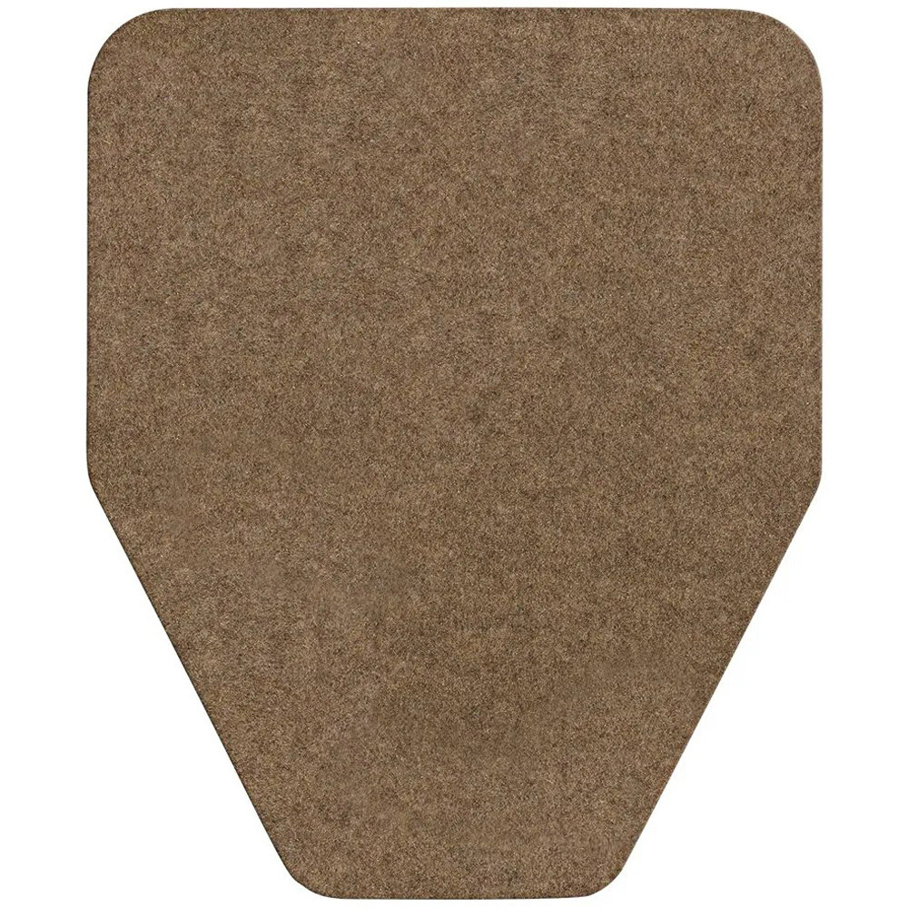 WizKid Original Cut OR-10001-STB Tan Antimicrobial Urinal Mat - 12/Case