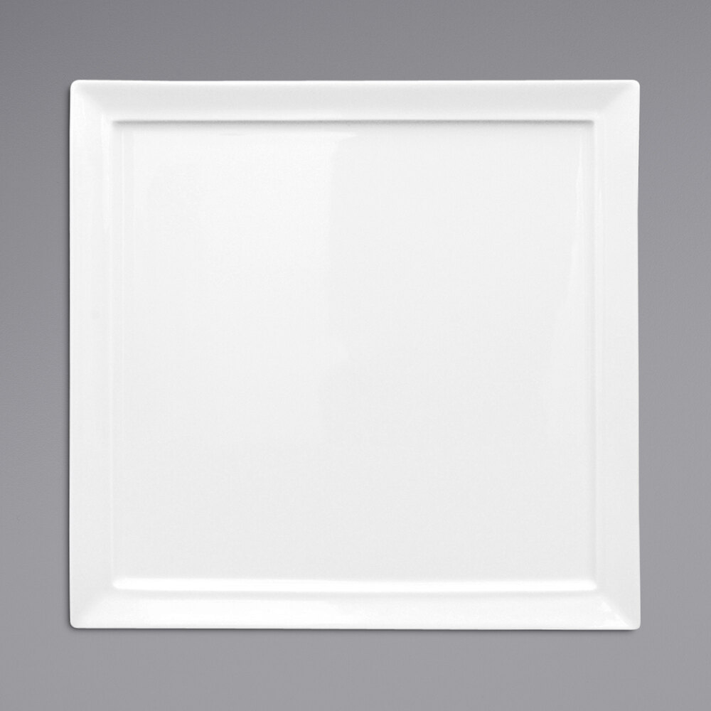Fortessa Fortaluxe® Tavola 12" Bright White Square Porcelain Underliner ...