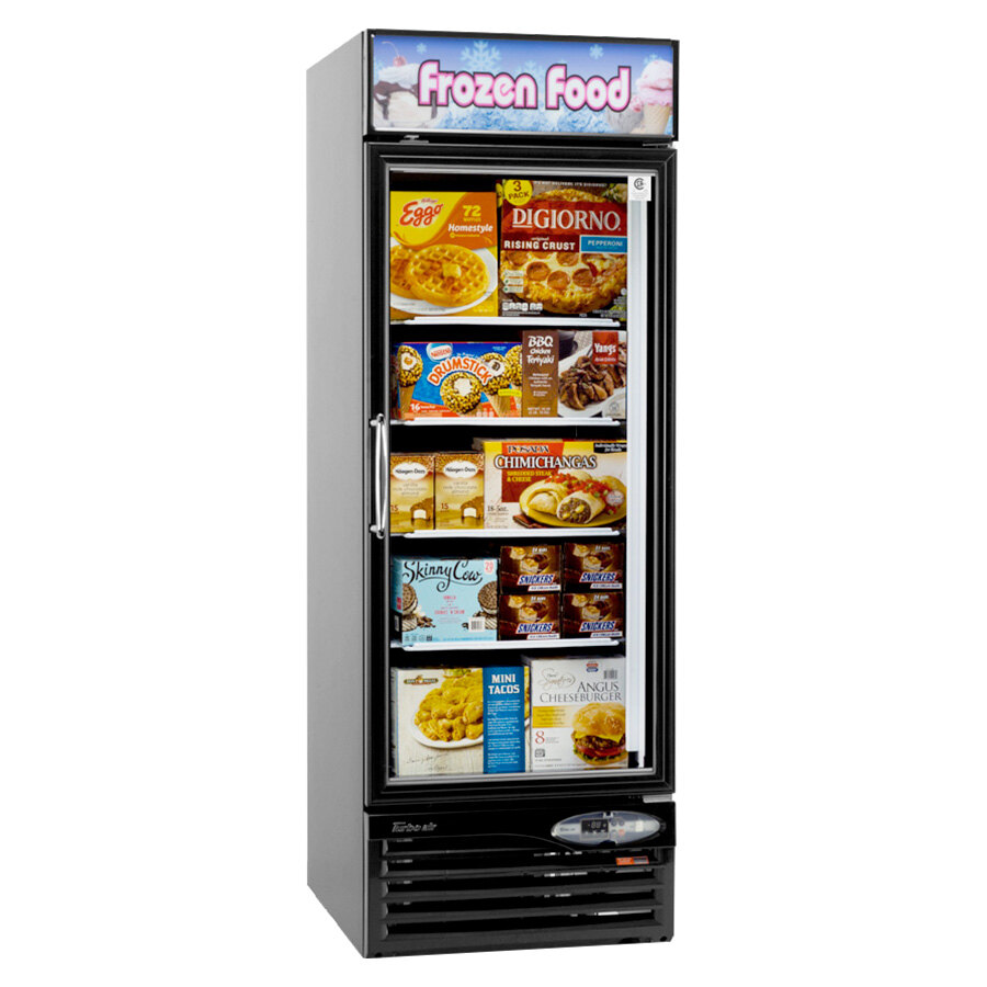 Turbo Air TGF-23F Black 27" Glass Door Merchandising Freezer