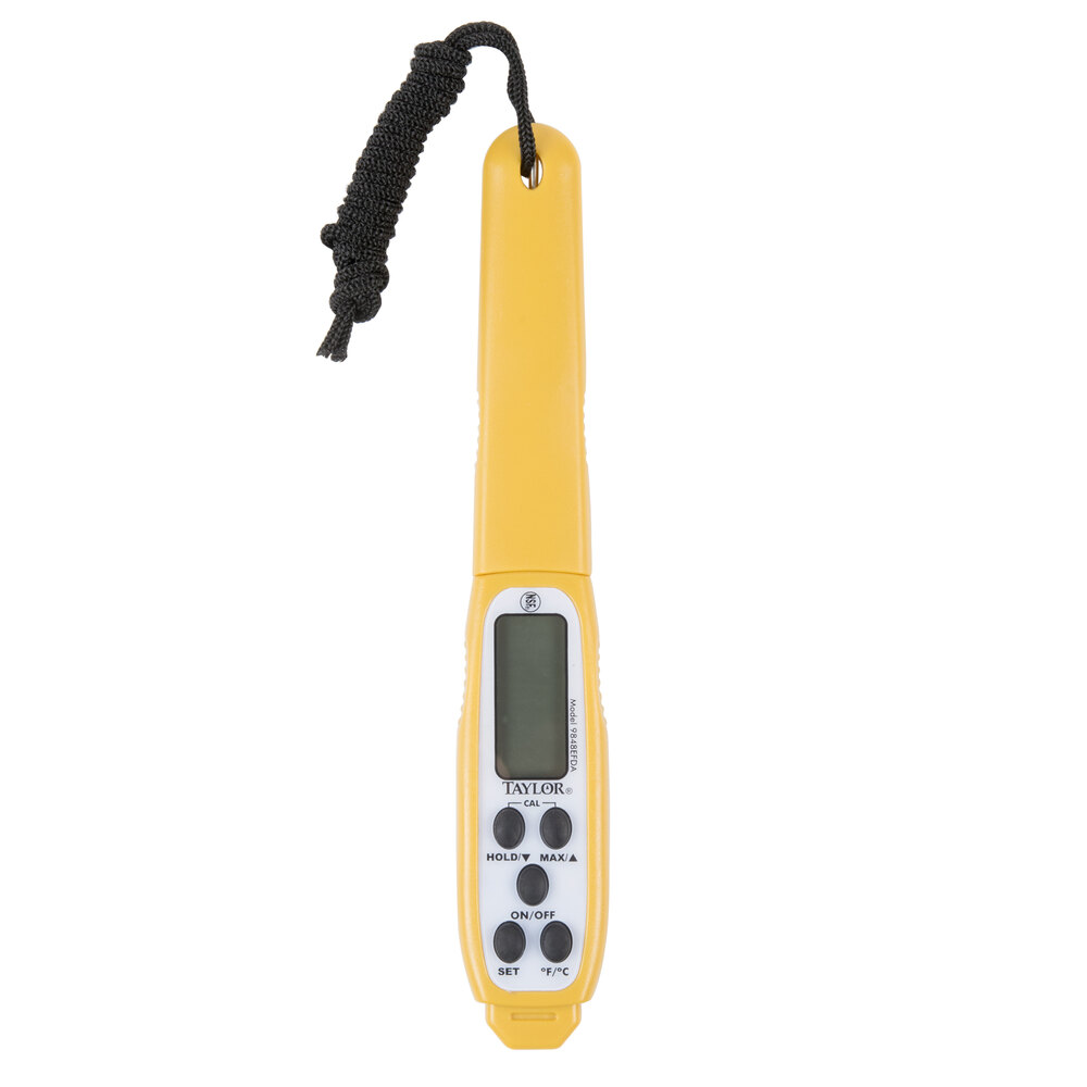 Taylor 9848EFDA 2 7/8" Waterproof Digital Pocket Probe Thermometer with ...