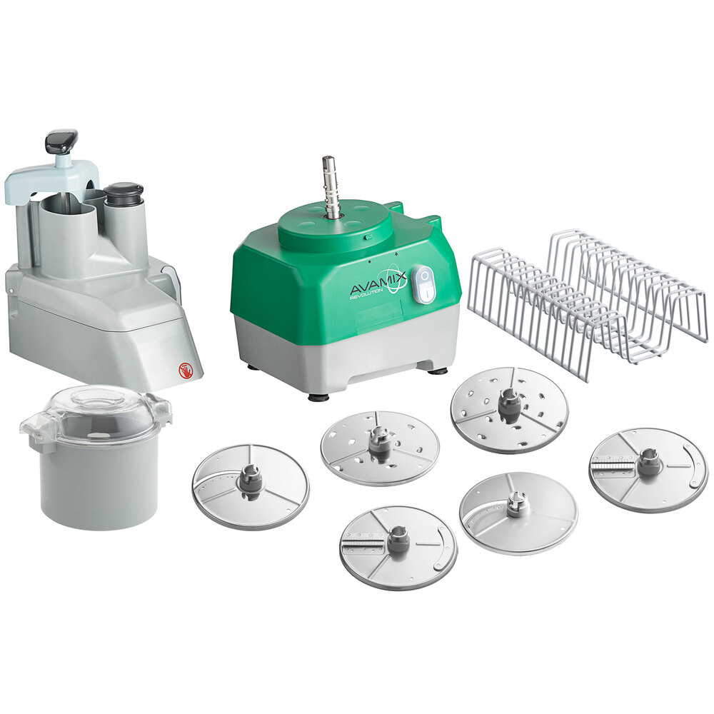 AvaMix Revolution CFBB348DG Combination Food Processor with 3 Qt. Gray ...