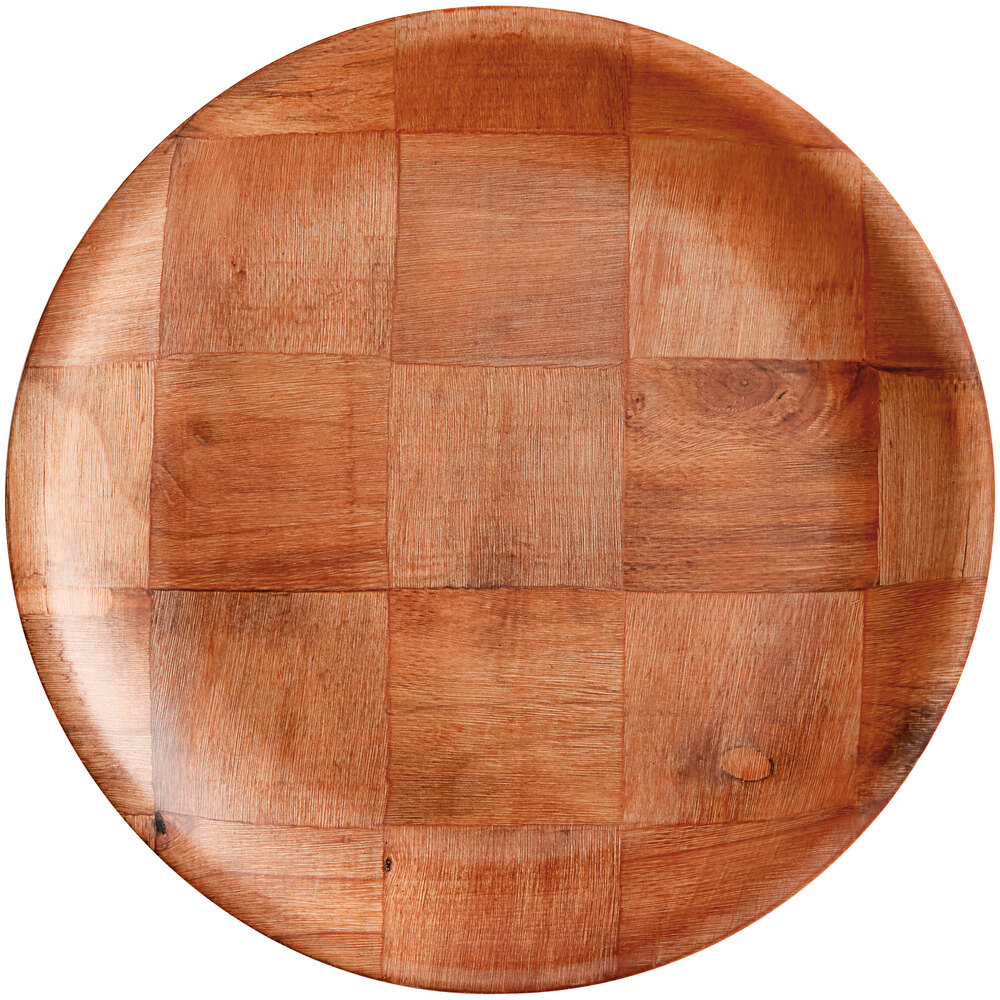 Choice 10" Woven Wood Plate - 12/Pack