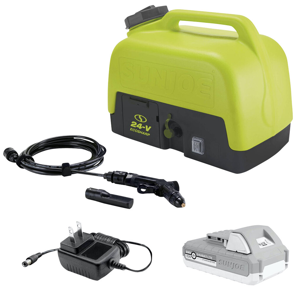 Sun Joe WA24C-LTE 5 Gallon iON+ Cordless Portable Sprayer with 2.0 Ah ...