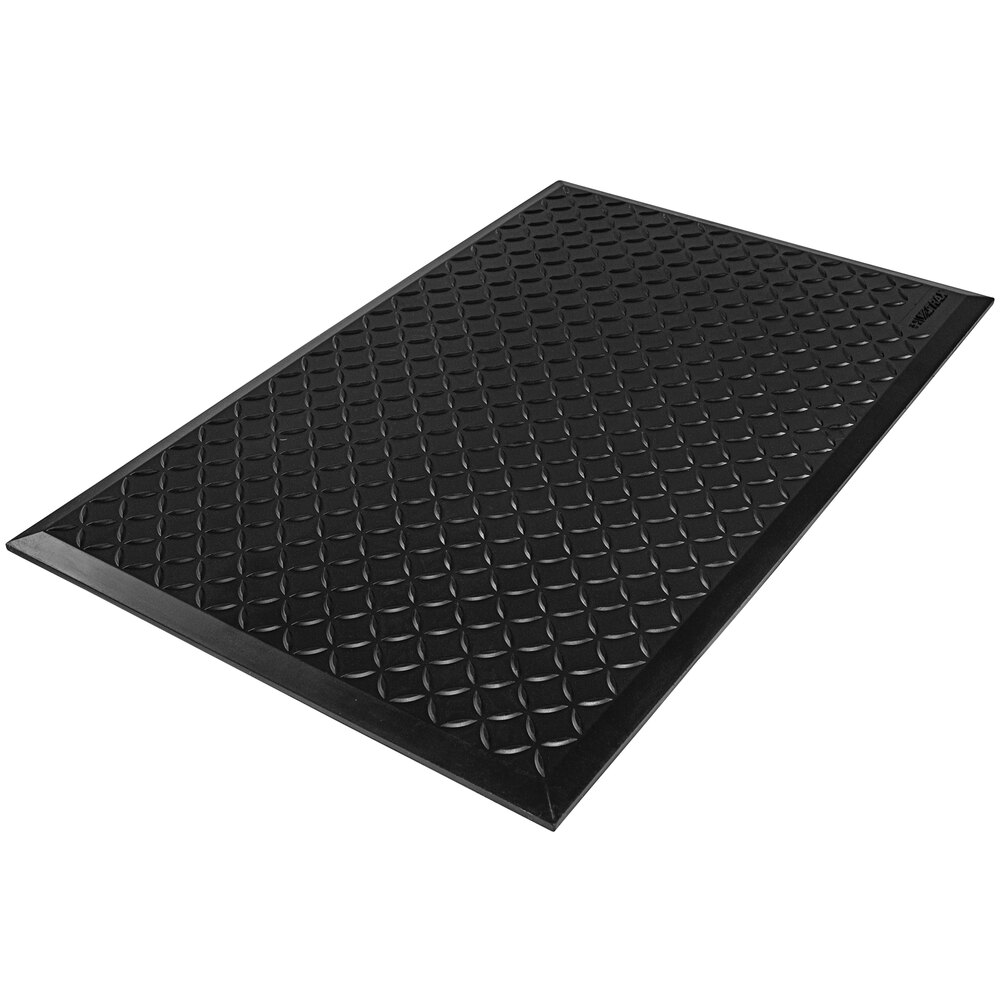 Notrax Superfoam Comfort 3' x 5' Black Anti-Fatigue Mat 454S0035BL - 5/ ...