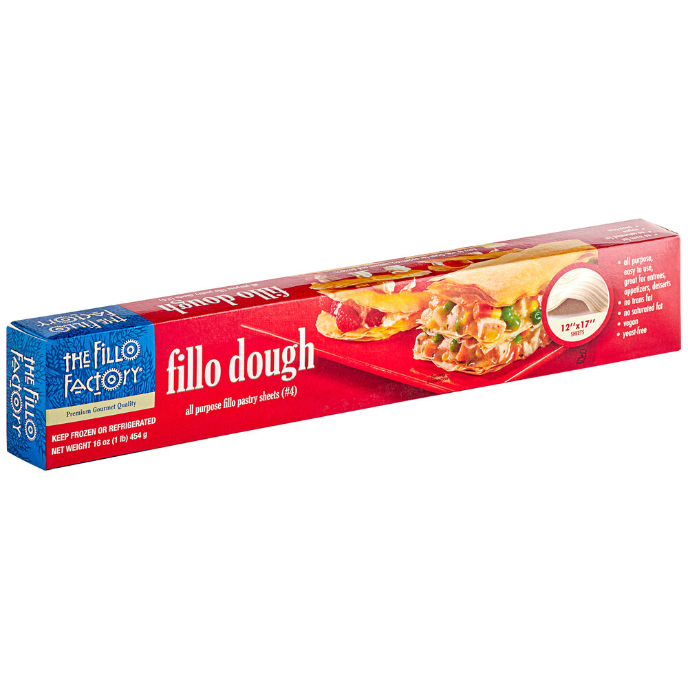Fillo Factory #4 Fillo Dough 14" x 18" Sheets 1 lb. - 24/Case