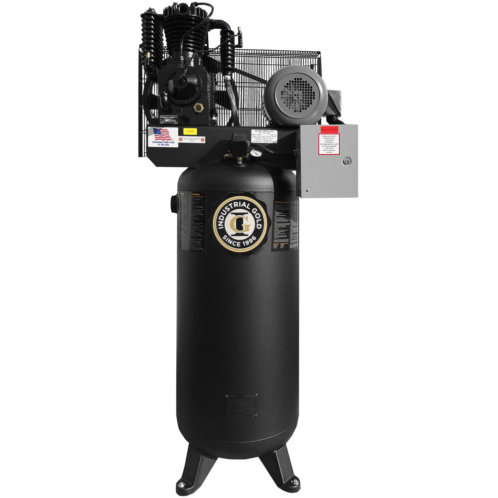 Industrial Gold Platinum Series 60 Gallon 5 hp 1 Phase Vertical ...