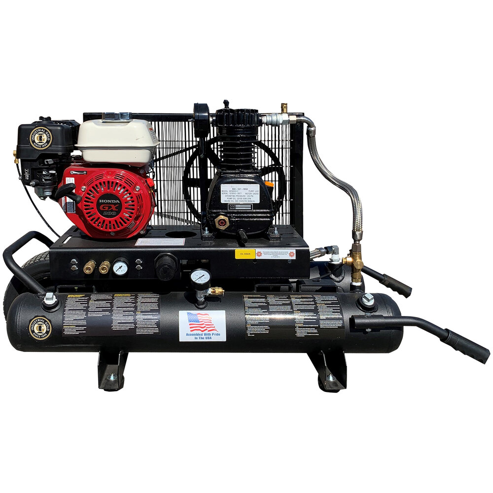 Industrial Gold 10 Gallon 5.5 hp Wheel Barrow Style Air Compressor P55HG11