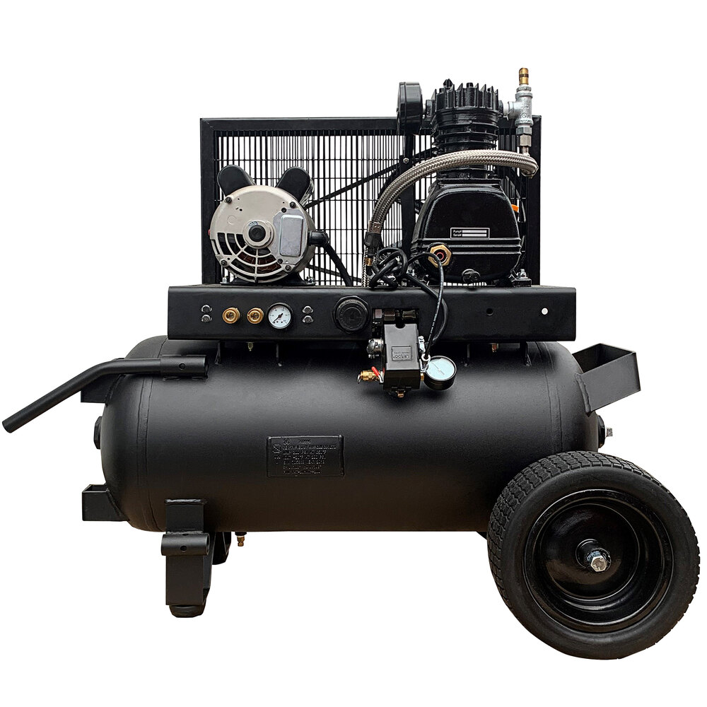 Industrial Gold 20 Gallon 2 hp Wheel Barrow Style Portable Air ...