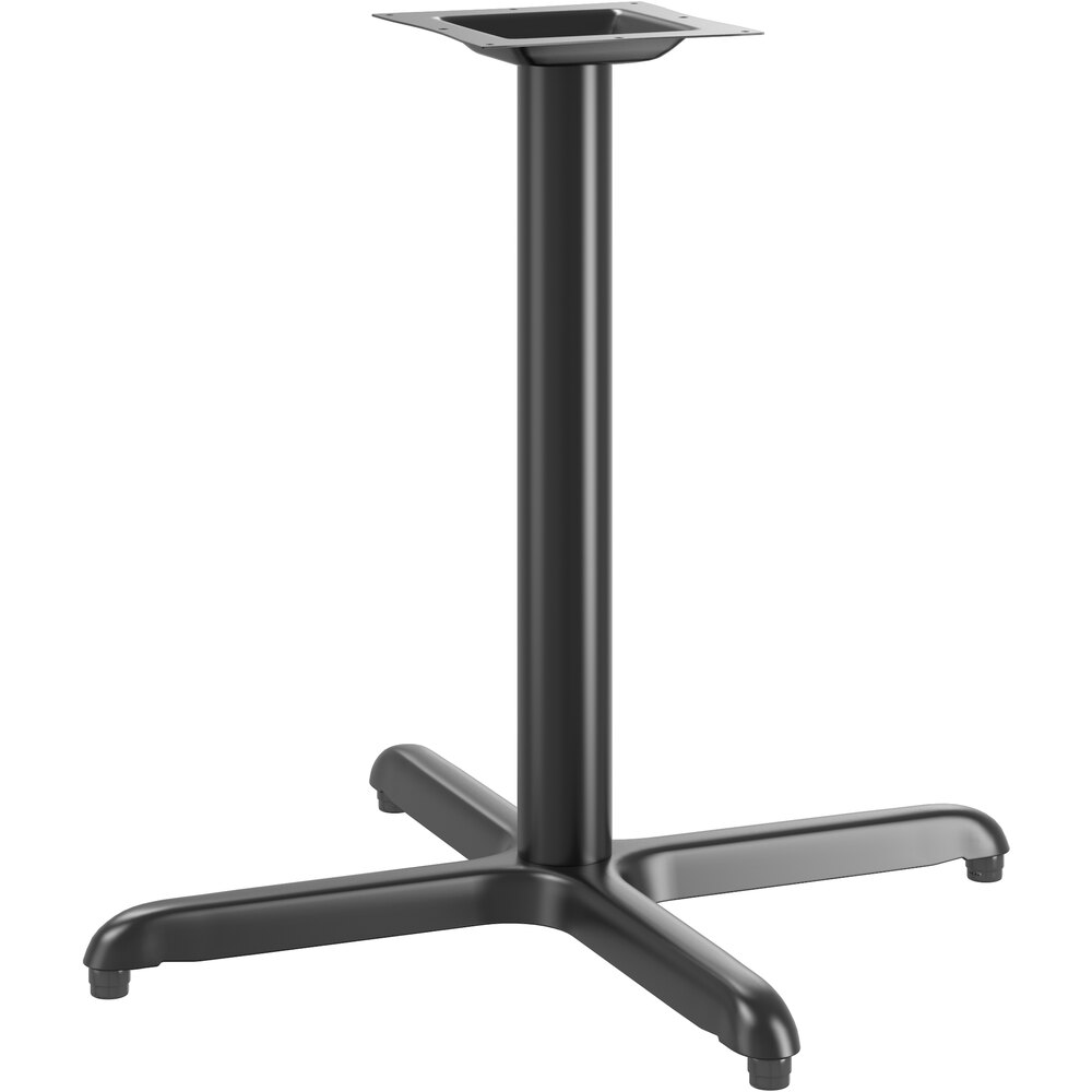 Lancaster Table & Seating Stamped Steel 33" x 33" Black 3" Standard ...