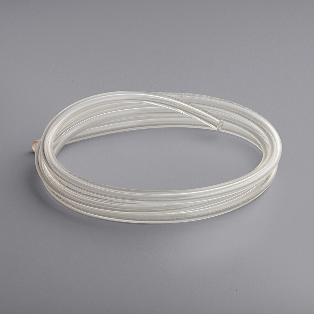 Micro Matic 550C600 50' Clear Vinyl Beer Hose - 3/8" ID