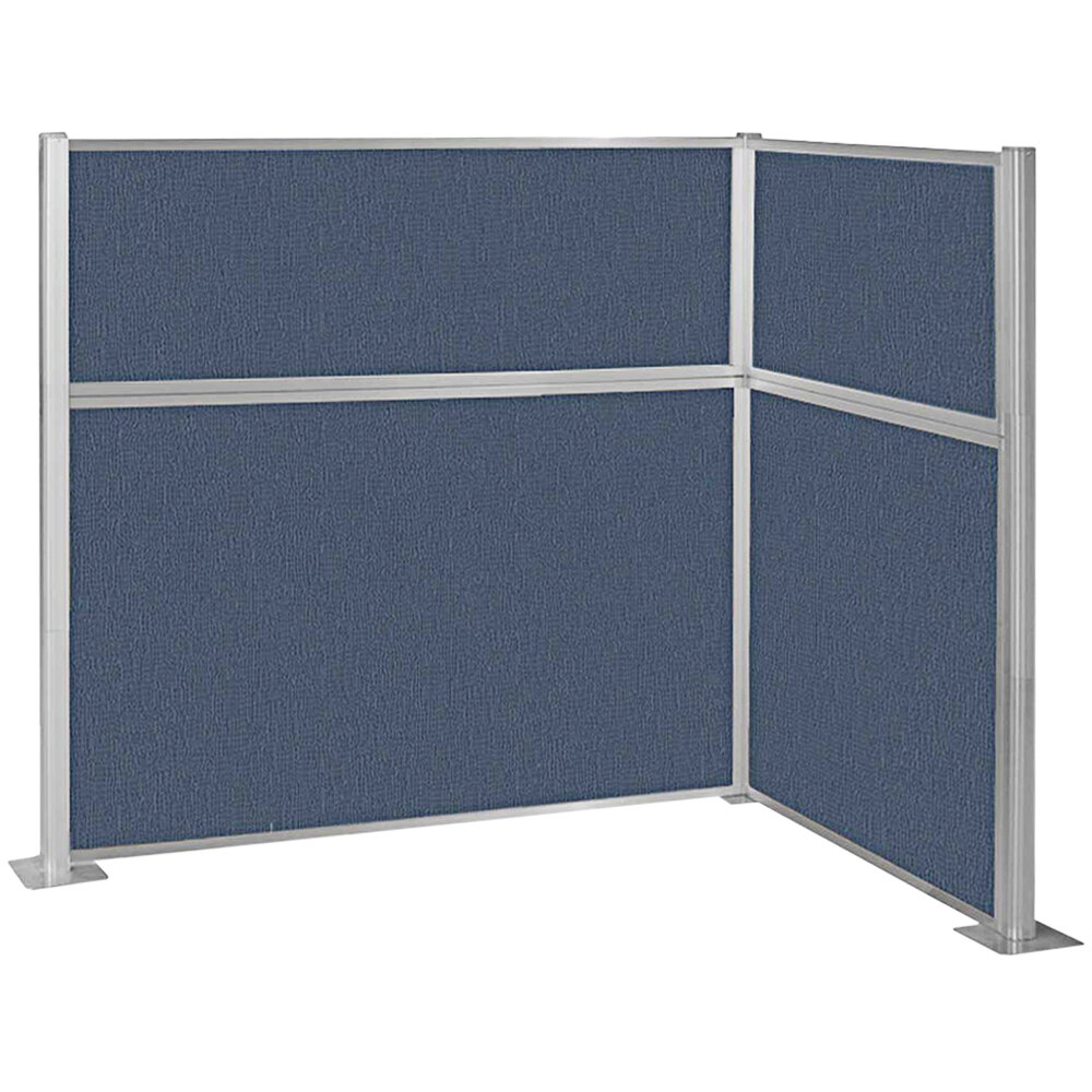 Versare Hush Panel 6' x 4' Ocean L-Shape Cubicle