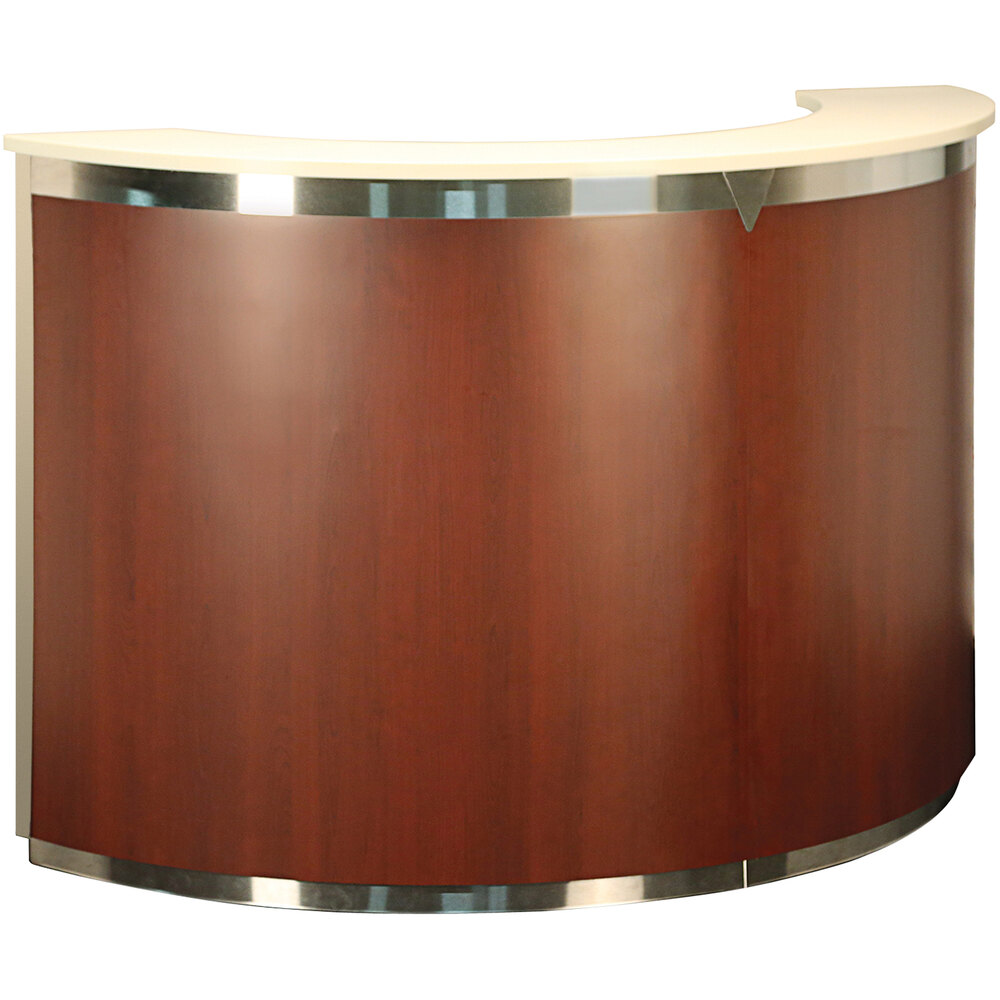 Lakeside 76811 70 1/4" Curved Portable Bar with Laminate Finish, 2 ...