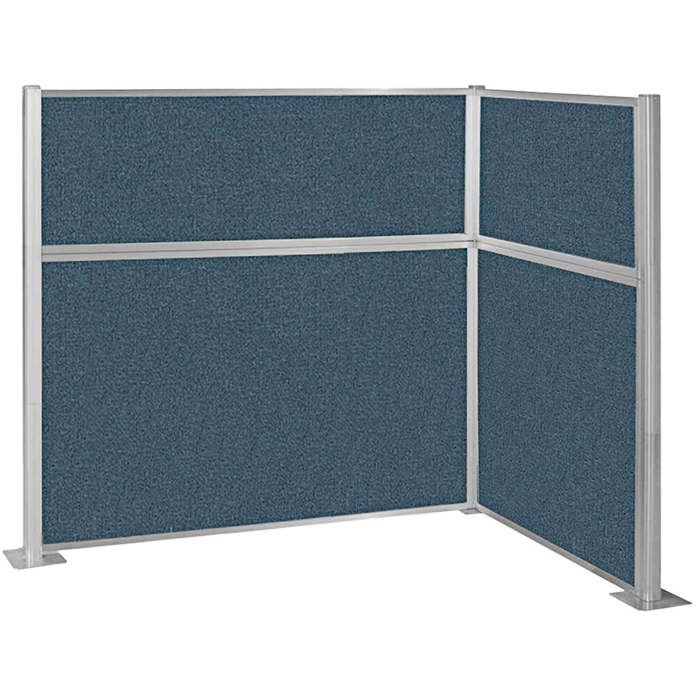 Versare Hush Panel 6' x 4' Caribbean L-Shape Cubicle