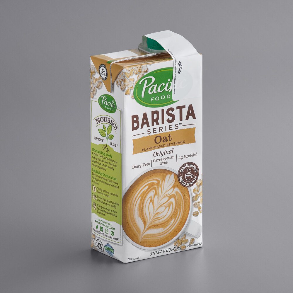Pacific Foods Barista Series Oat Milk - WebstaurantStore