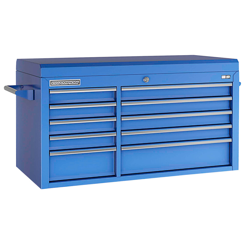 Champion Tool Storage FM Pro Series 20" x 41" Blue 10-Drawer Top Chest ...