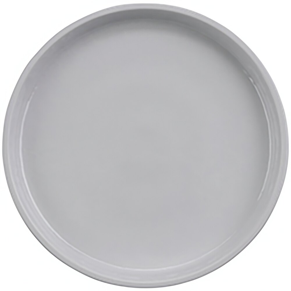 GET Roca Glazed 7" White Melamine Round Plate - 24/Case