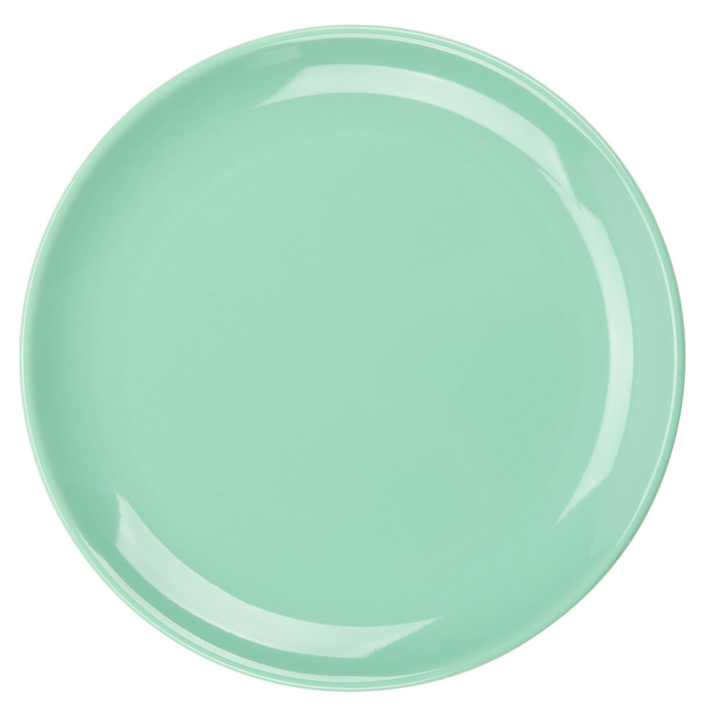 Tuxton BTA-0904 TuxCare Healthcare 9" Cilantro China Plate - 12/Case