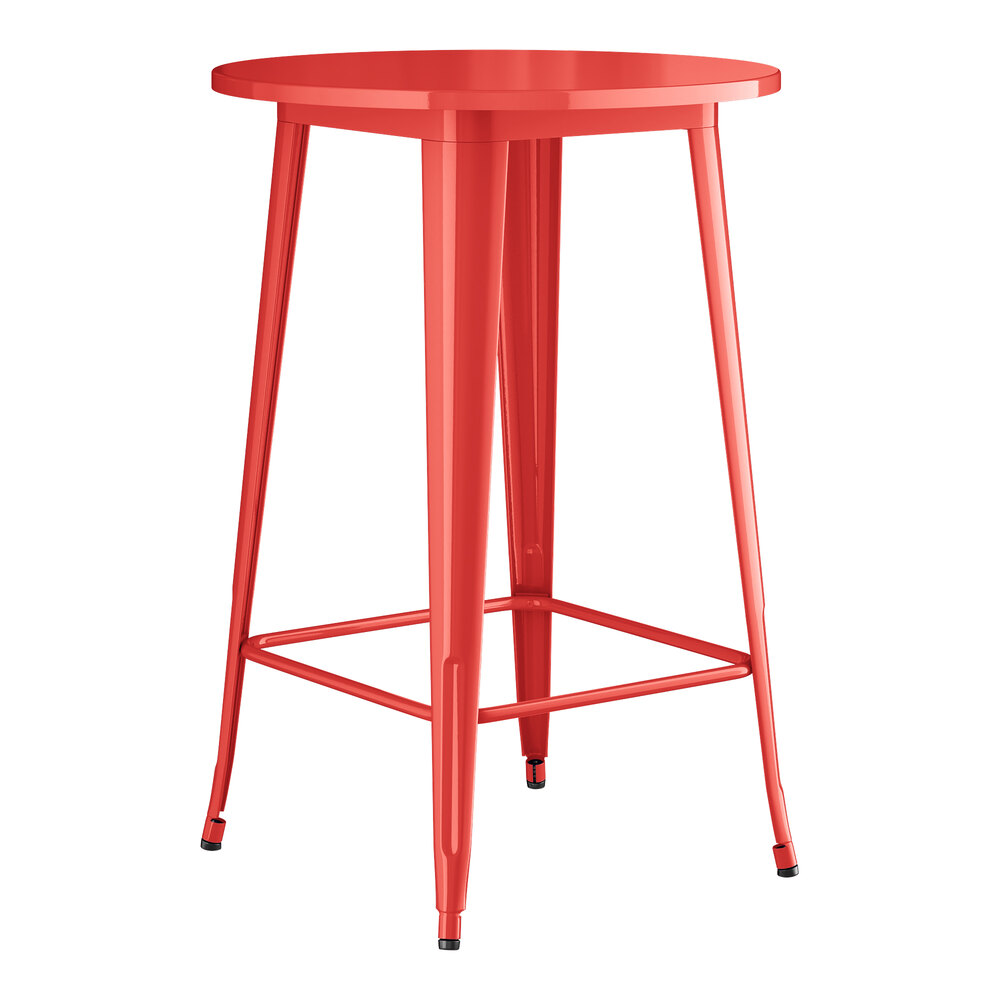 Lancaster Table & Seating Alloy Series 30" Round Ruby Red Bar Height ...