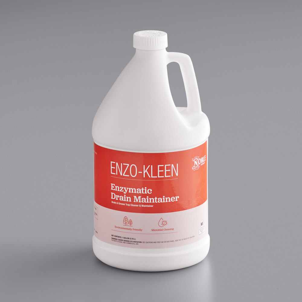 Noble Eco Enzo-Kleen 1 Gallon Enzymatic Drain Maintainer - 4/Case
