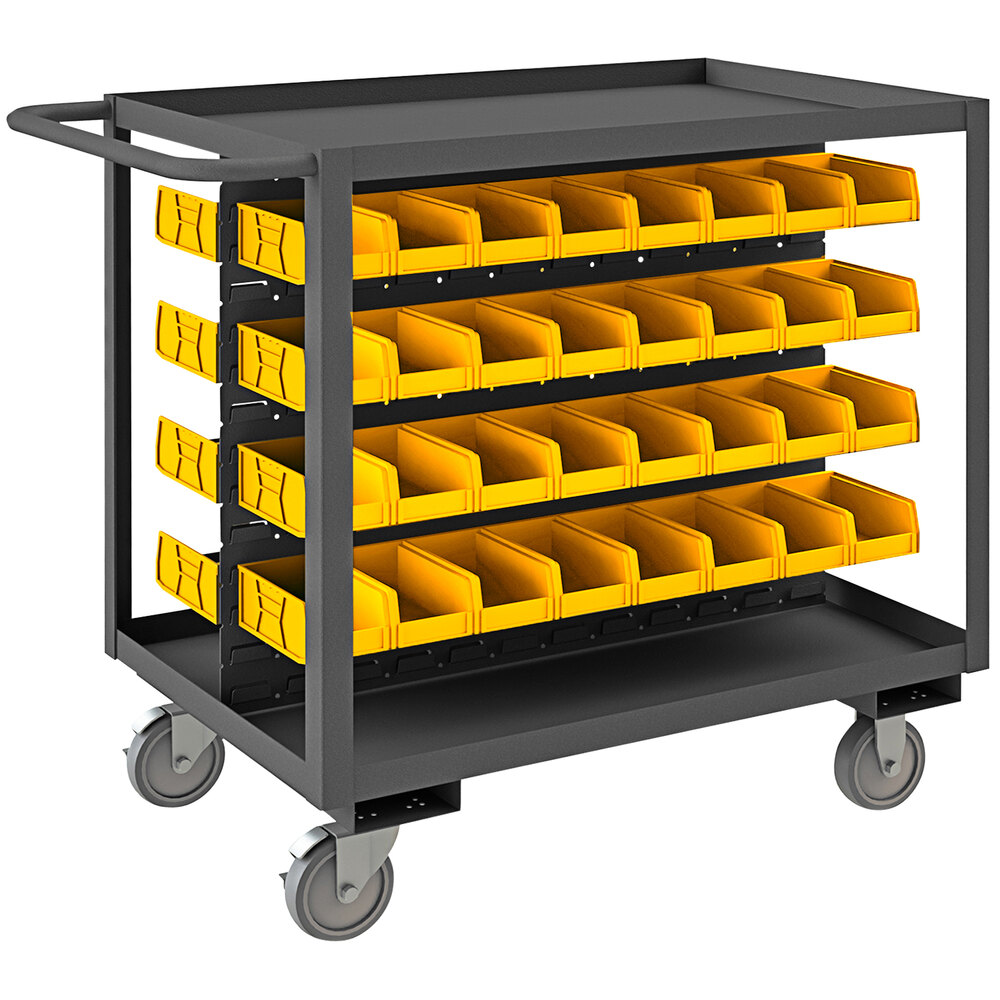 Durham Mfg 42 1/4" x 24 1/4" x 37 5/8" Bin Cart with 220 Bins RSC-2436 ...