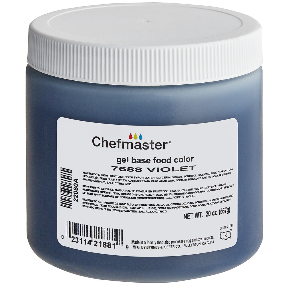 Chefmaster Violet Gel Food Coloring 20 oz.