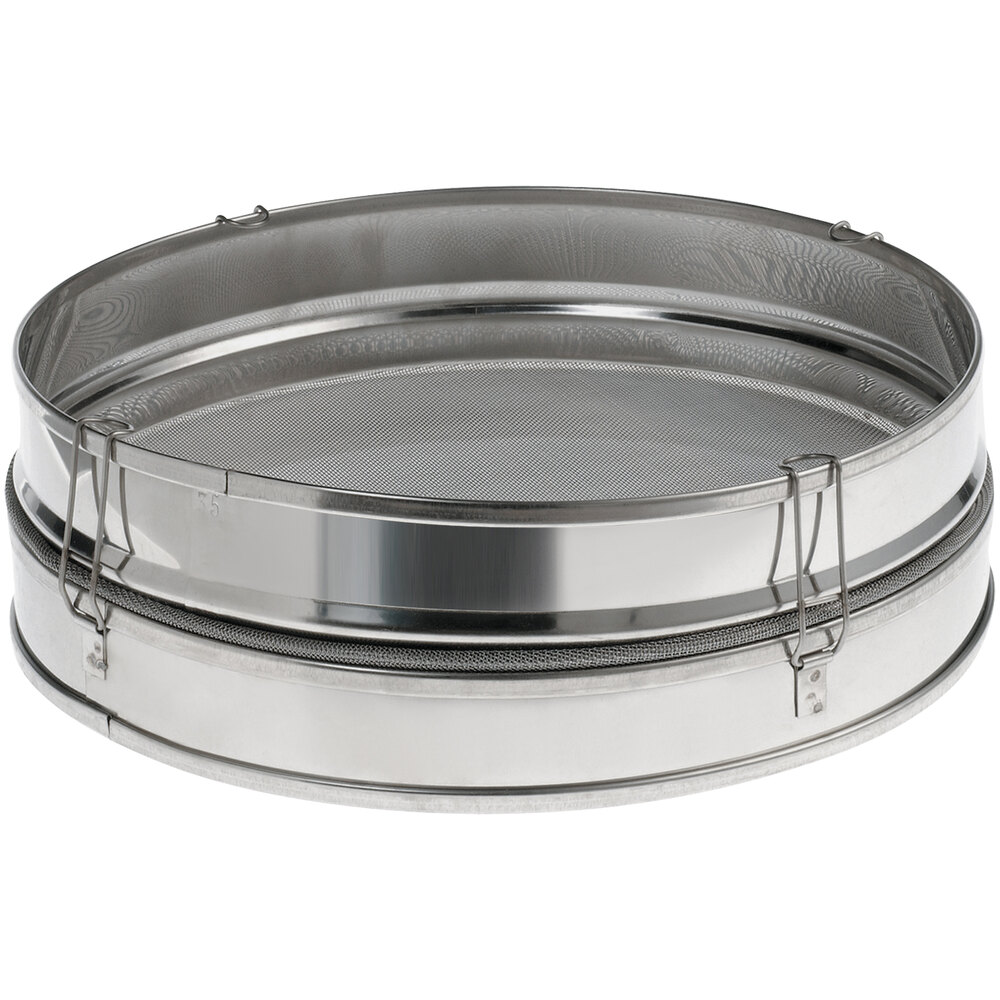 Tellier 15 3/4" Stainless Steel 3-Part Sieve NC5064660