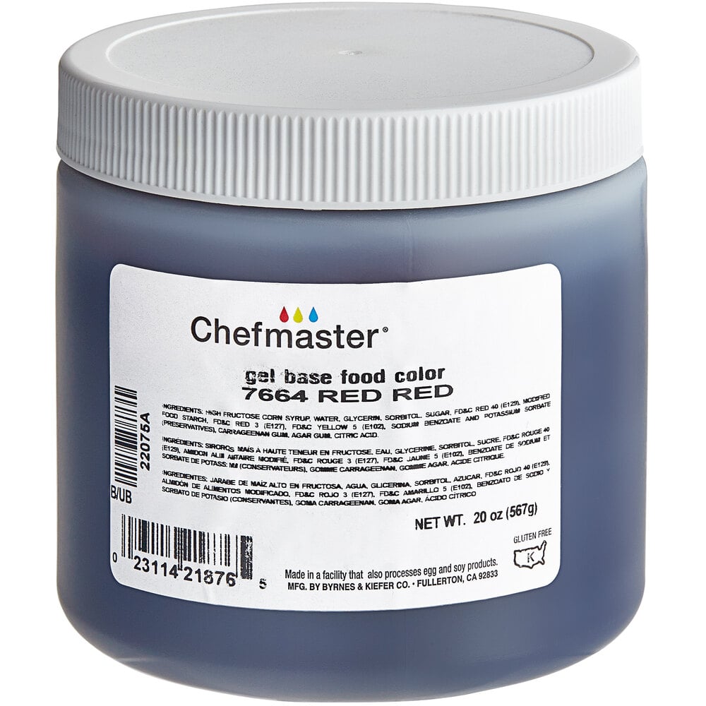 Chefmaster Red Red Gel Food Coloring 20 oz.