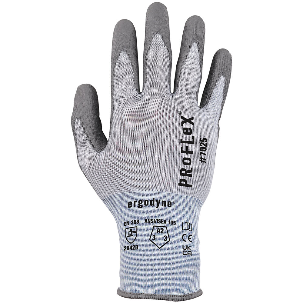 Ergodyne ProFlex 7025 HPPE Polyester / Spandex Cut Resistant Gloves ...