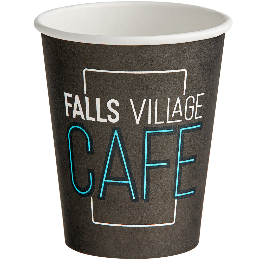 Customizable 8 oz. Single Wall Paper Hot Cup - 700/Case