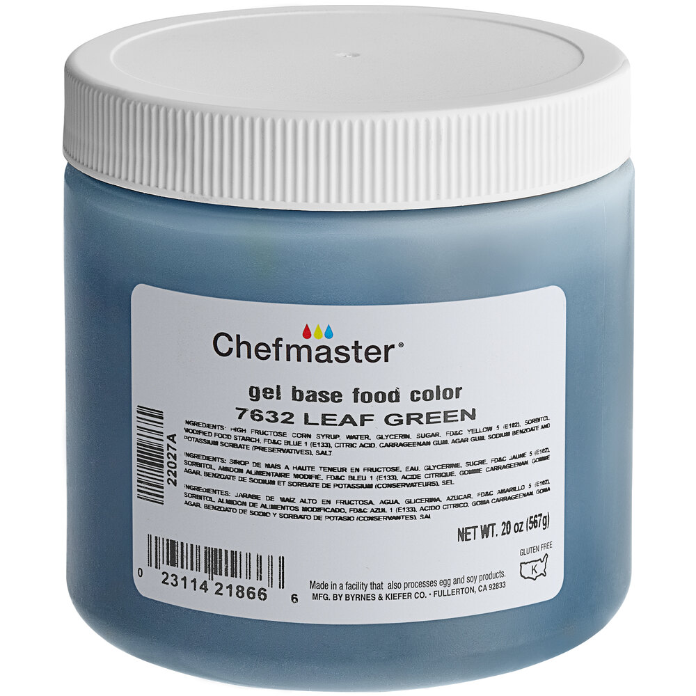 Chefmaster Leaf Green Gel Food Coloring 20 oz.