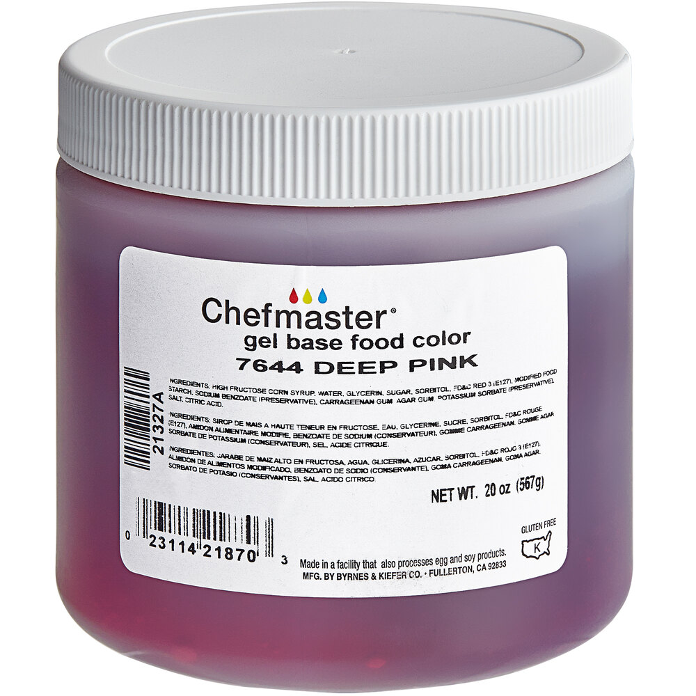 Chefmaster Deep Pink Gel Food Coloring 20 oz.