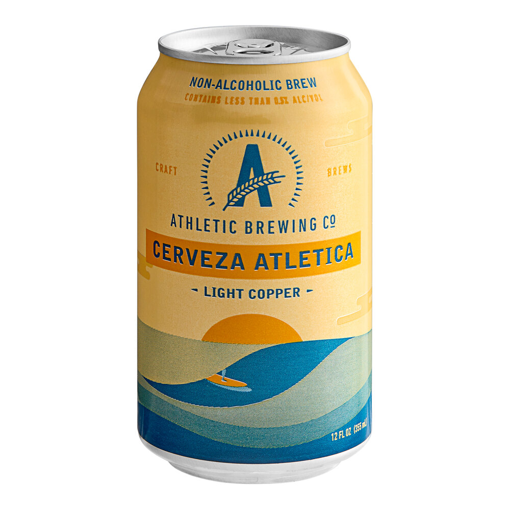Athletic Brewing Co. Cerveza Athletica Non-Alcoholic Light Copper 12 fl ...