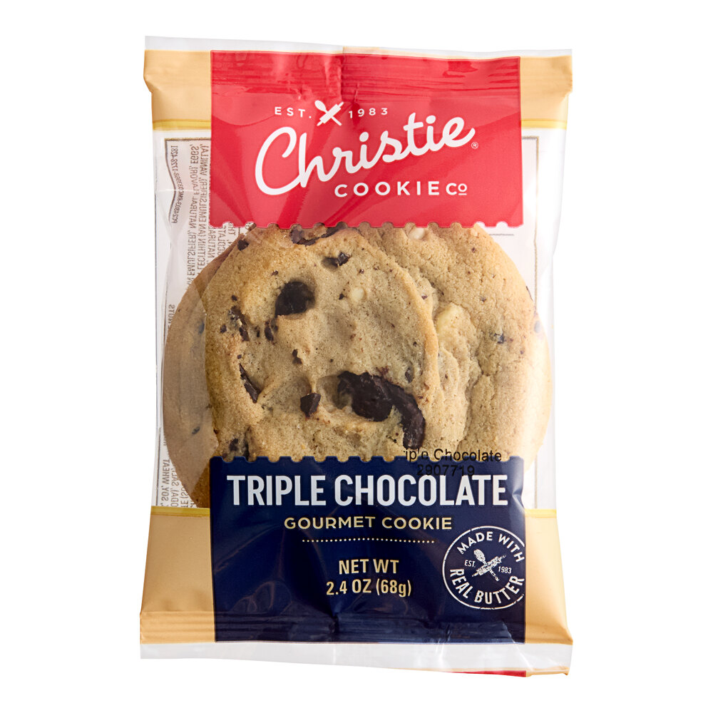 Christie Cookie Co. 2.4 oz. Individually Wrapped Triple Chocolate ...