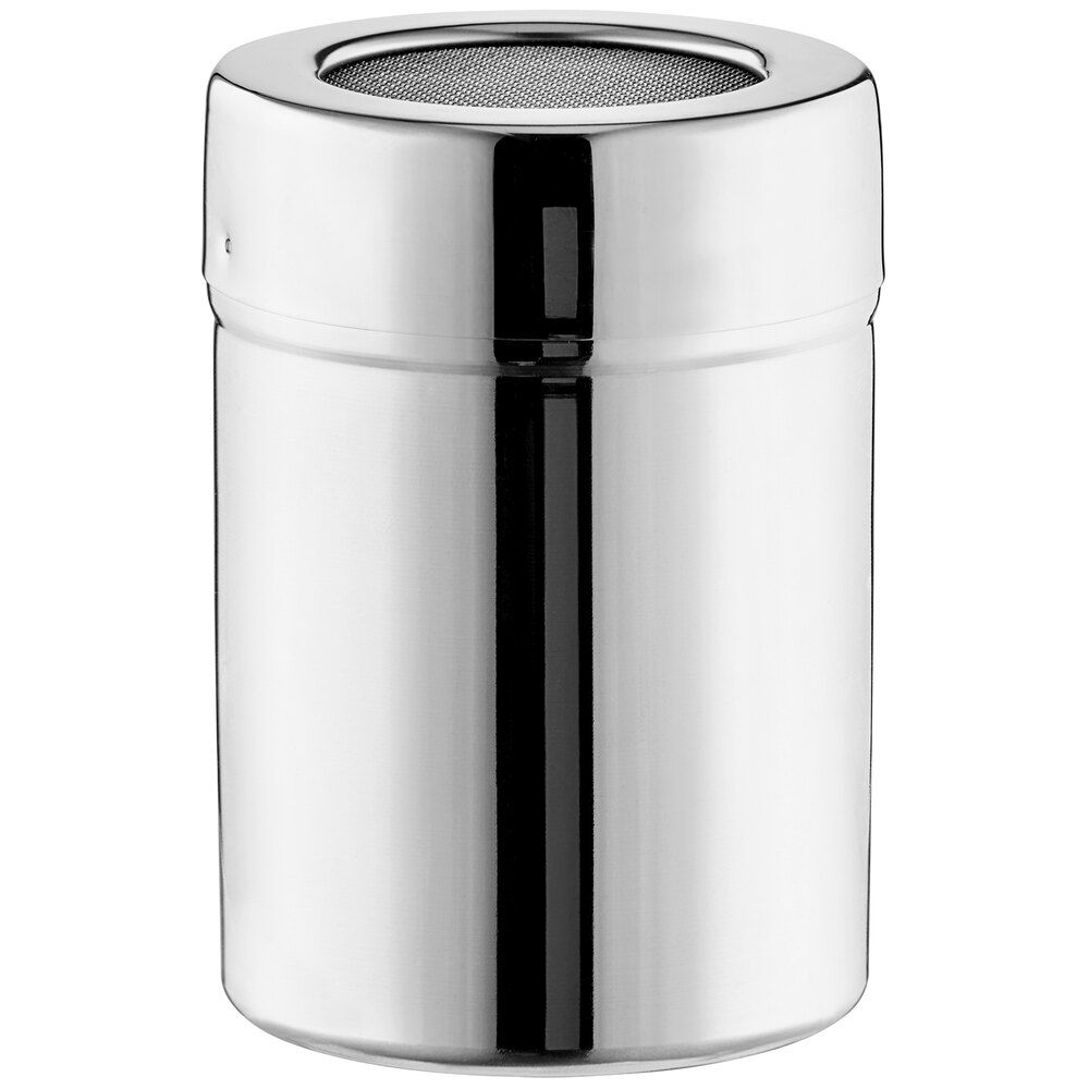 Choice 10 oz. Stainless Steel Shaker / Dredge with Mesh Top