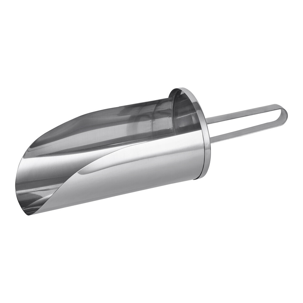 Choice 48 oz. Stainless Steel Flour / Breading Scoop